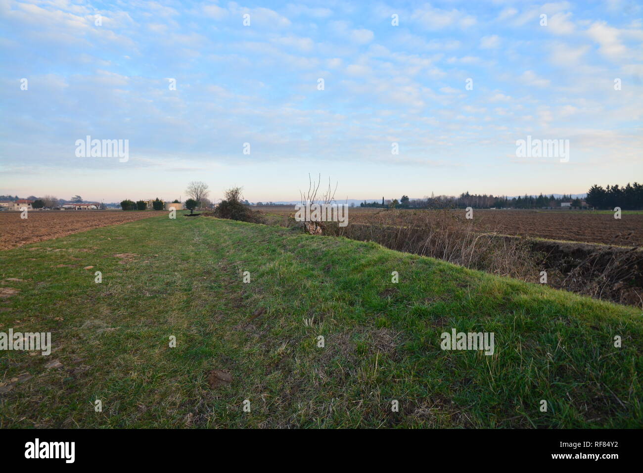 Countryside in France, plot list for crop Stock Photo - Alamy