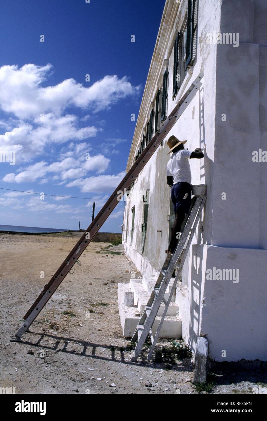 Salt Cay Turks and Caicos Islands Bahamas Caribbean Stock Photo - Alamy