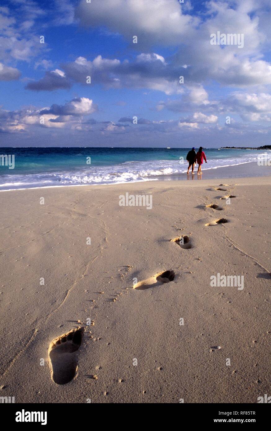 The beach Grace Bay Providenciales Turks and Caicos Islands Bahamas ...
