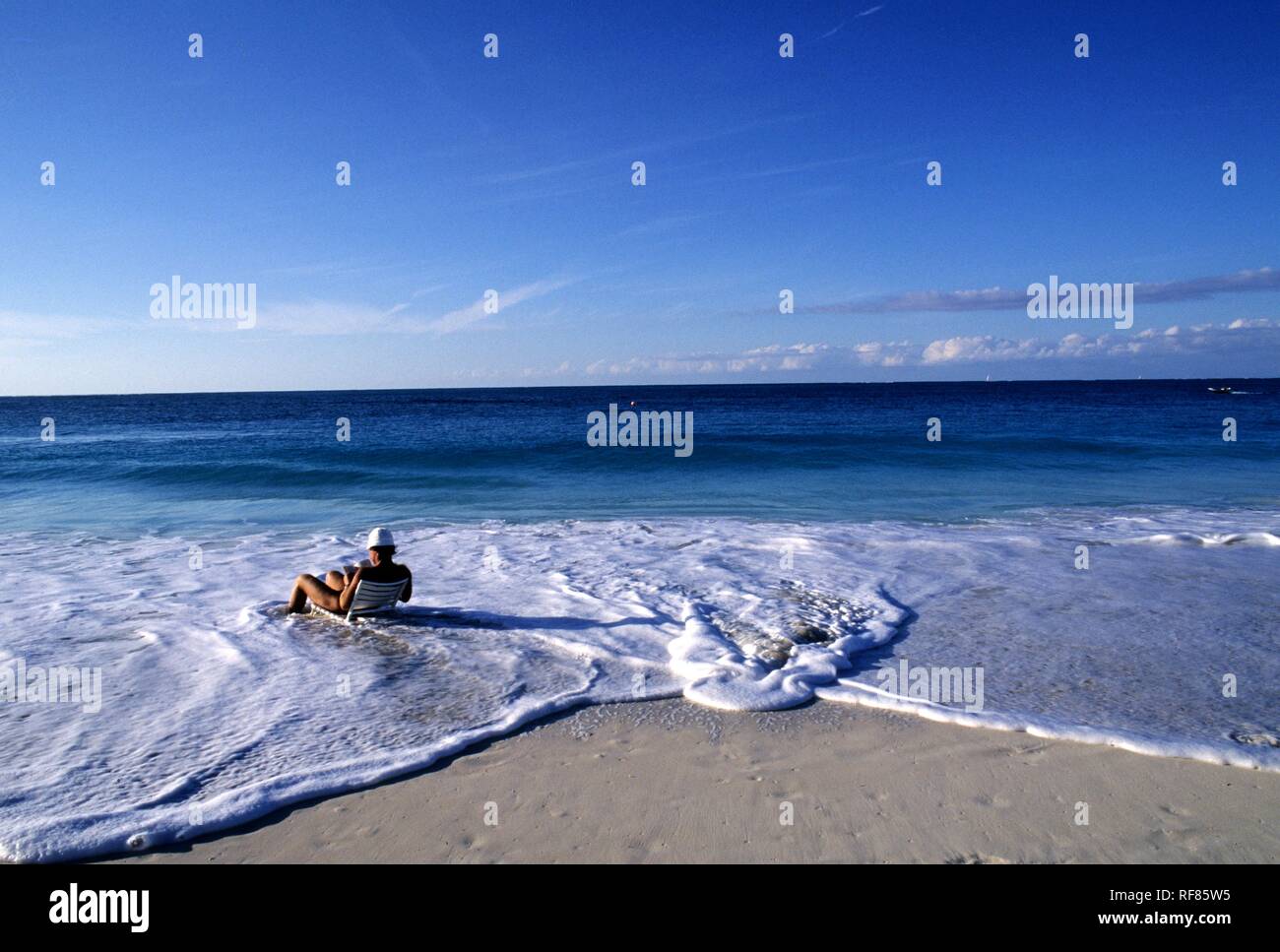 The beach Grace Bay Providenciales Turks and Caicos Islands Bahamas ...