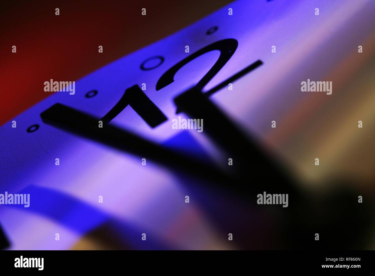 DEU, Germany: Clock, clock face. Watch hand. | Stock Photo - Alamy