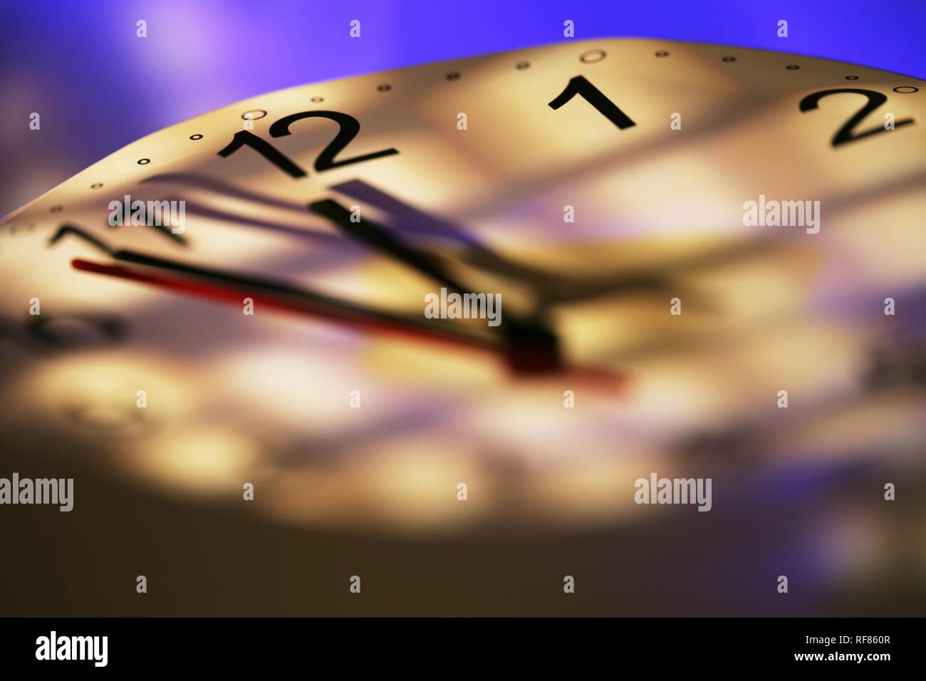 Clock, clock face, watch hand Stock Photo - Alamy