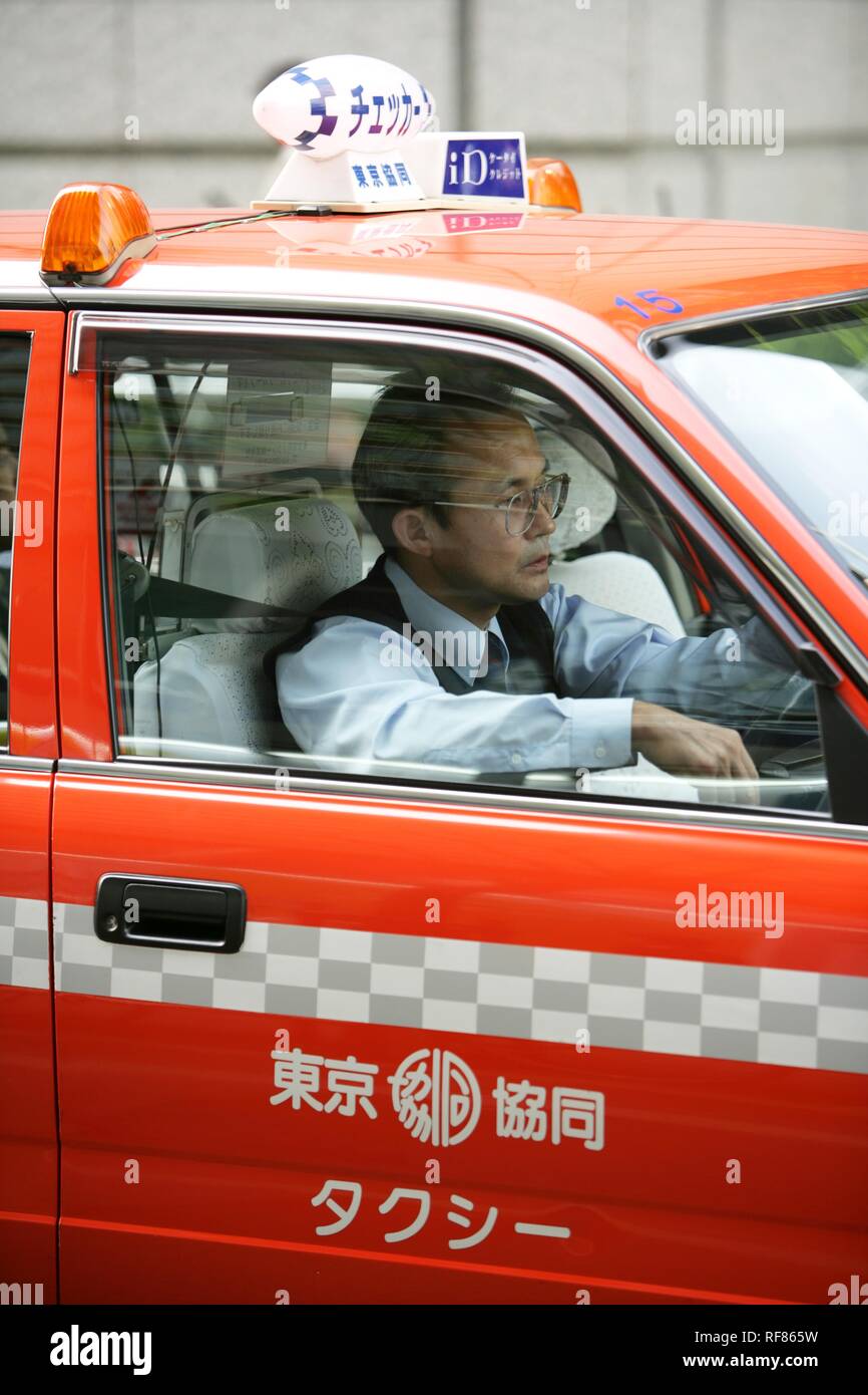 JPN, Japan, Tokyo: Taxi cab Stock Photo - Alamy