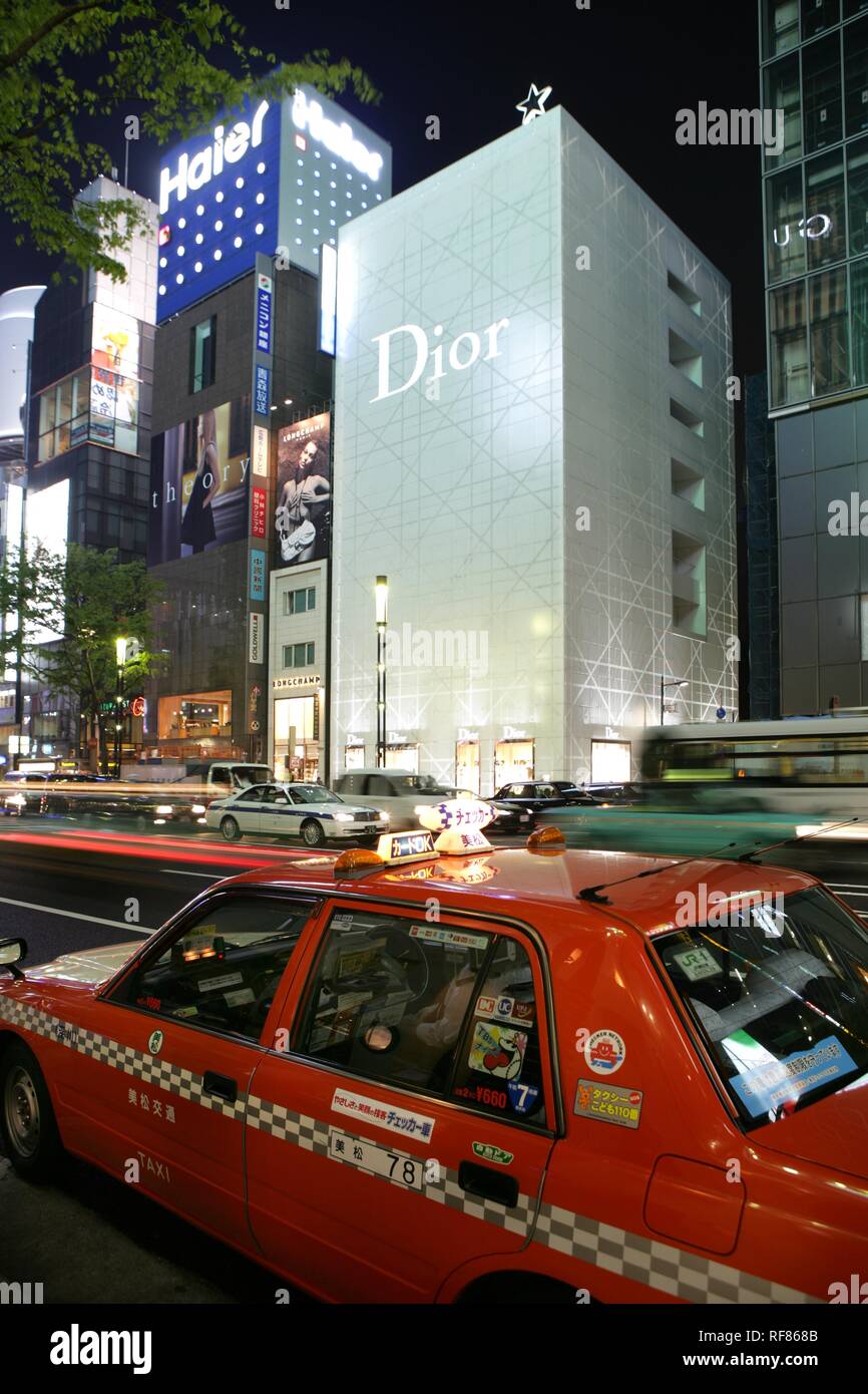 Dior store, Harumi Dori Street, Ginza district, Tokyo, Japan, Asia ...