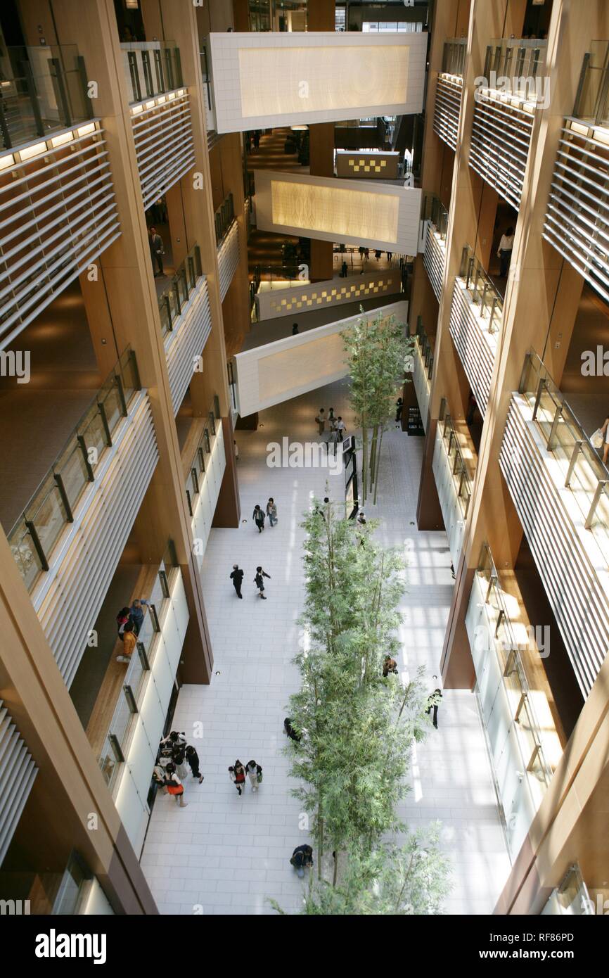 Shopping Mall Galleria, Tokyo Midtown Complex with the Tokyo Midtown Tower by the architects ...