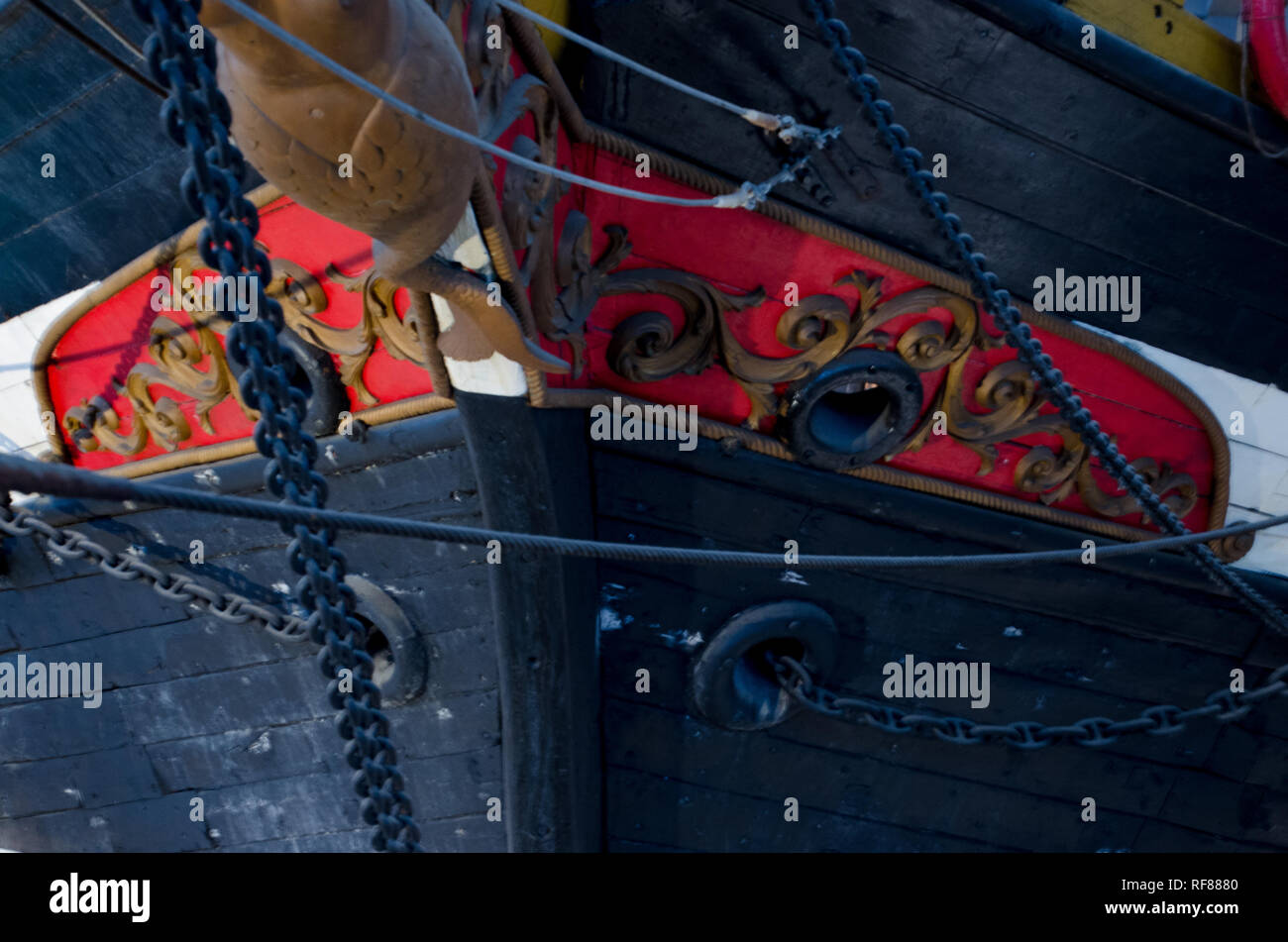 Inside Of Famous Tall Sailing Ship High Resolution Stock Photography ...