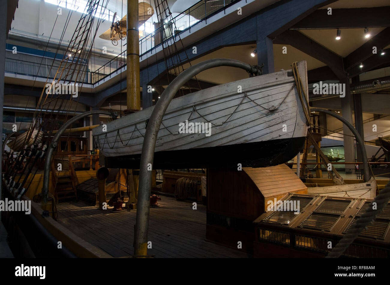 Inside Of Famous Tall Sailing Ship High Resolution Stock Photography ...