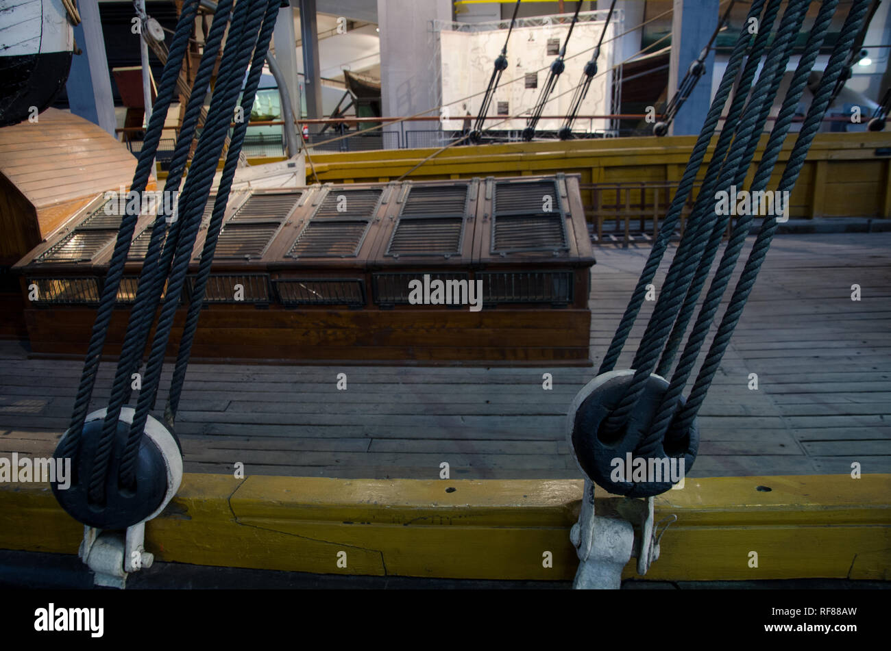 Inside Of Famous Tall Sailing Ship High Resolution Stock Photography ...