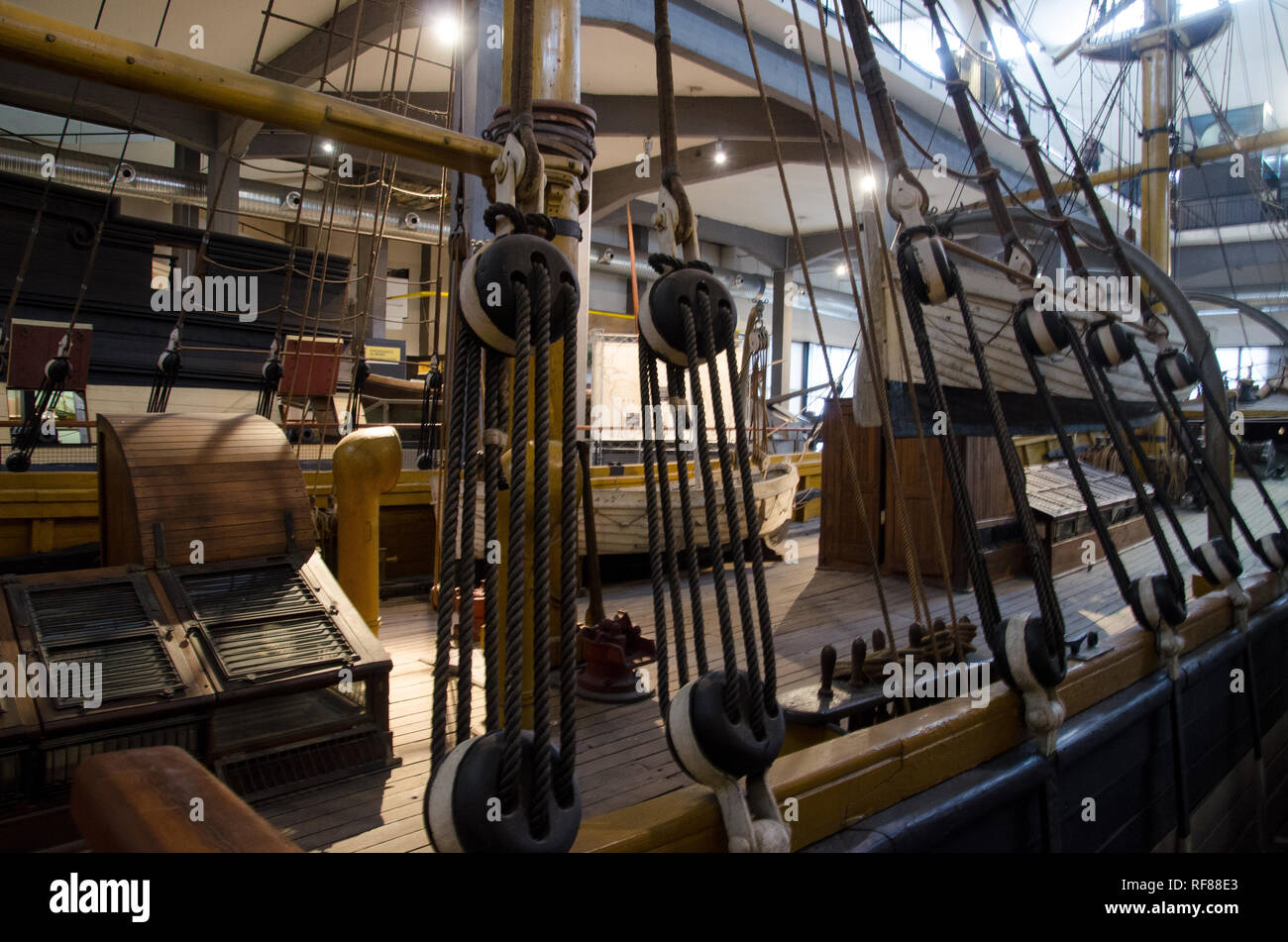 Inside of famous tall sailing ship hi-res stock photography and images ...