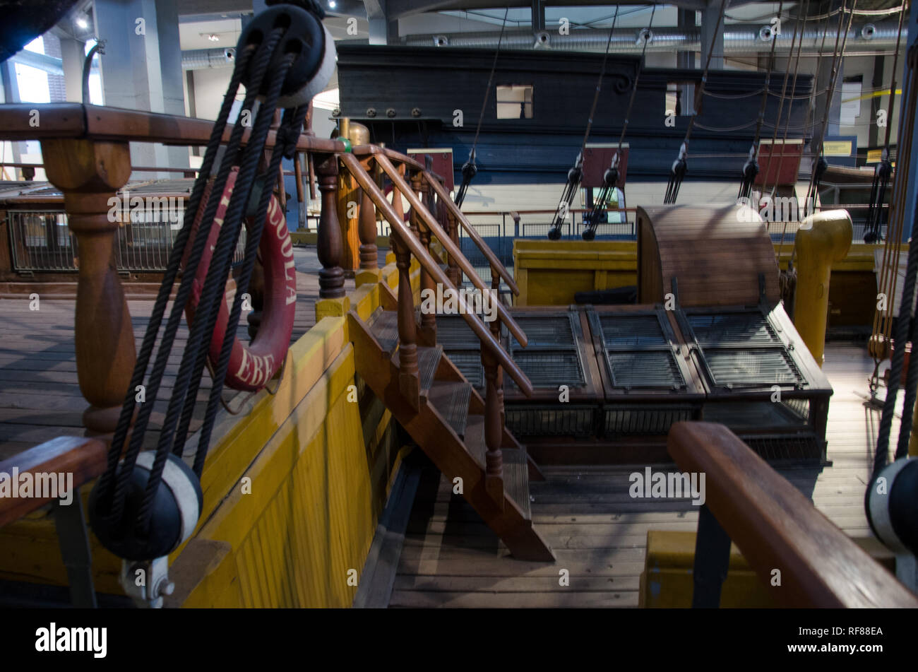 Inside Of Famous Tall Sailing Ship High Resolution Stock Photography ...