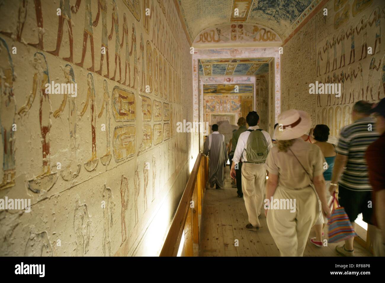 Tomb of Ramses IV, Valley of the Kings, Luxor, Egypt, Africa Stock ...