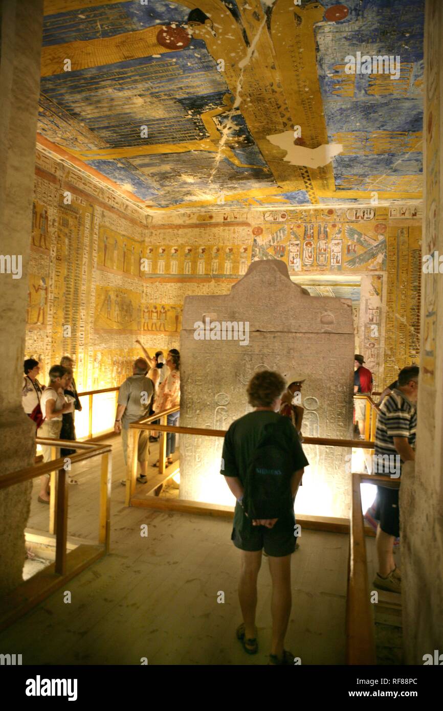 Tomb of Ramses IV, Valley of the Kings, Luxor, Egypt, Africa Stock ...