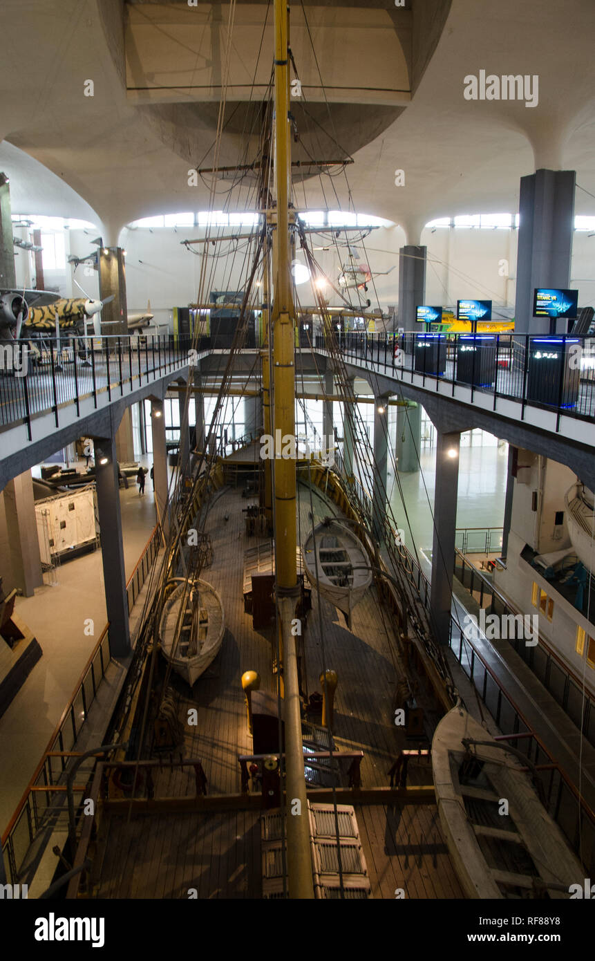Inside Of Famous Tall Sailing Ship High Resolution Stock Photography ...