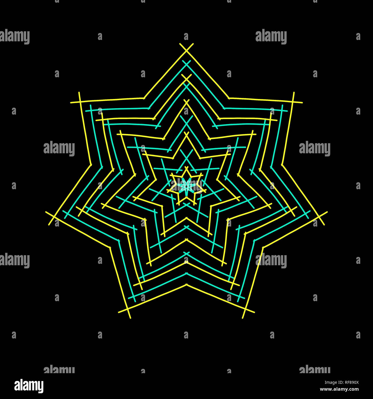 Simple composition of abstract radial grid and lights Stock Photo - Alamy