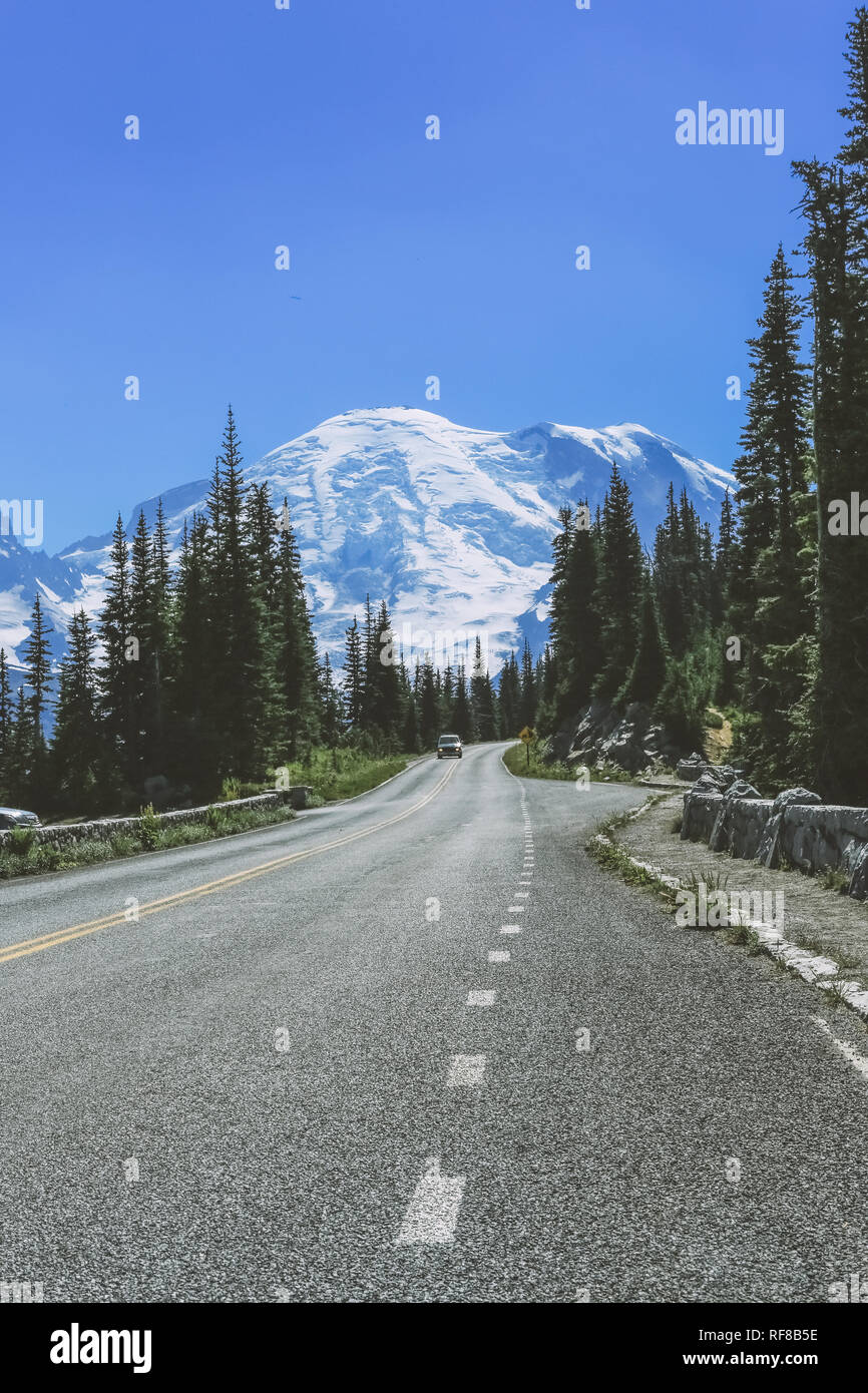 clean highway road in america Stock Photo - Alamy