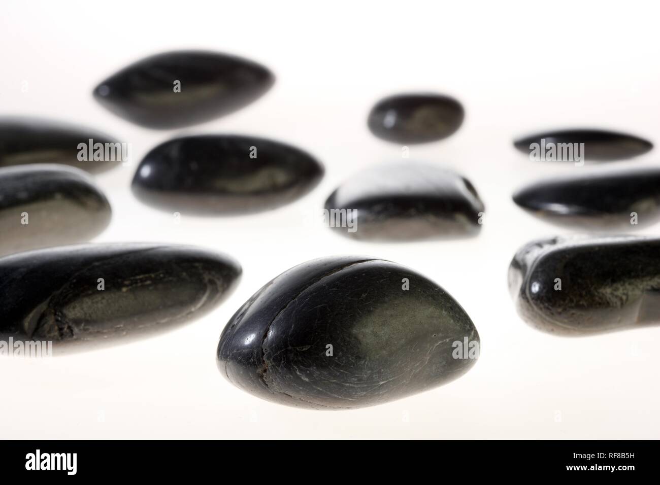 Smooth pebbles, in-studio still-life shot Stock Photo - Alamy