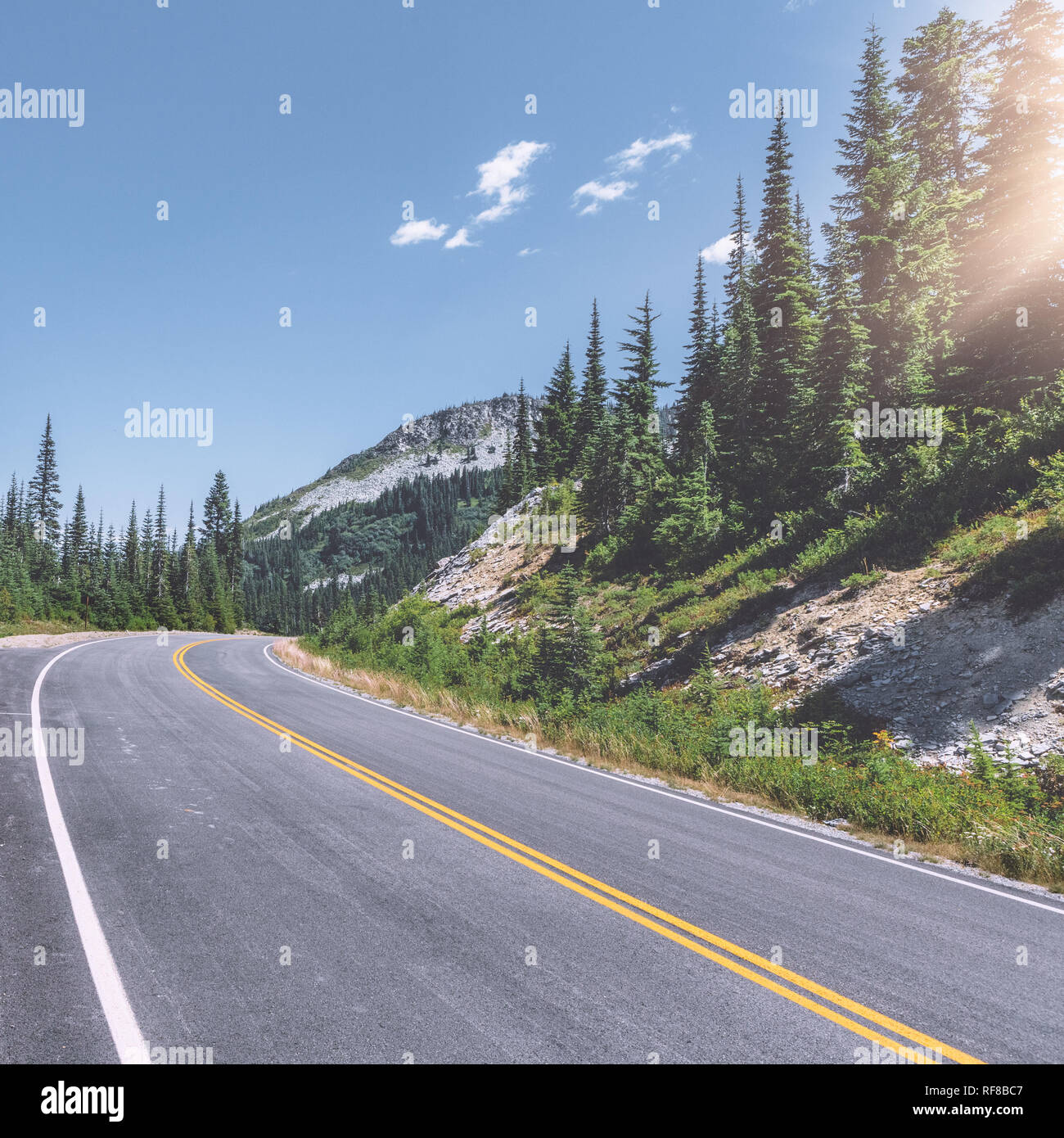 clean highway road in america Stock Photo - Alamy