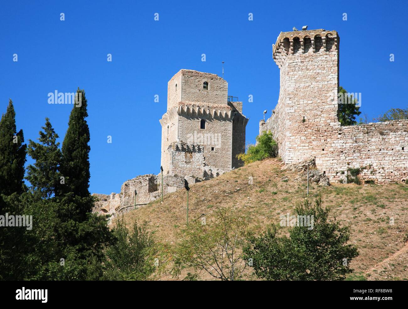 Castle of Rocca Maggiore, Assisi, Umbria, Italy Stock Photo - Alamy