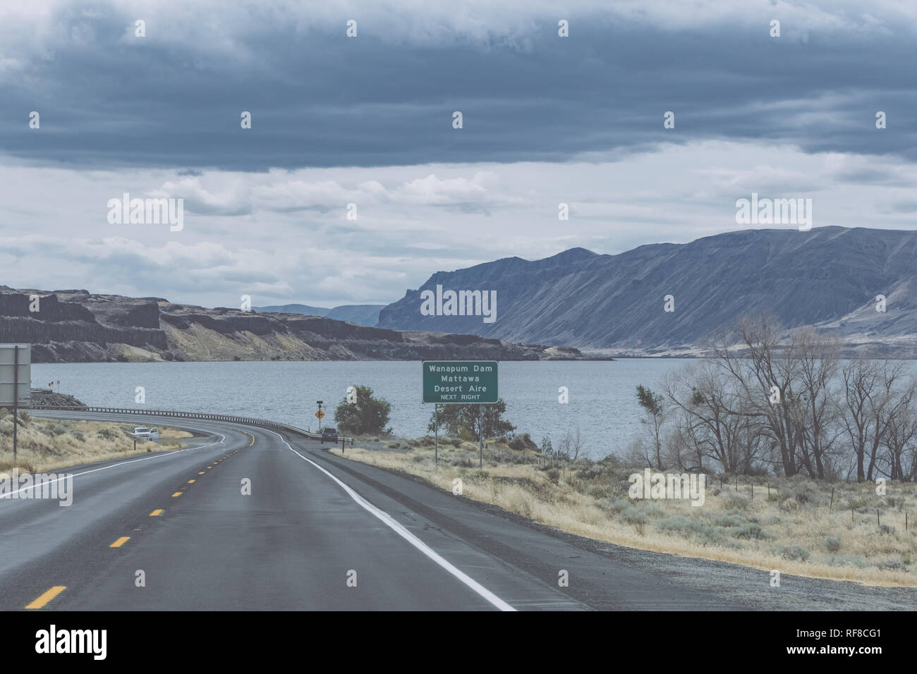 clean highway road in america Stock Photo - Alamy