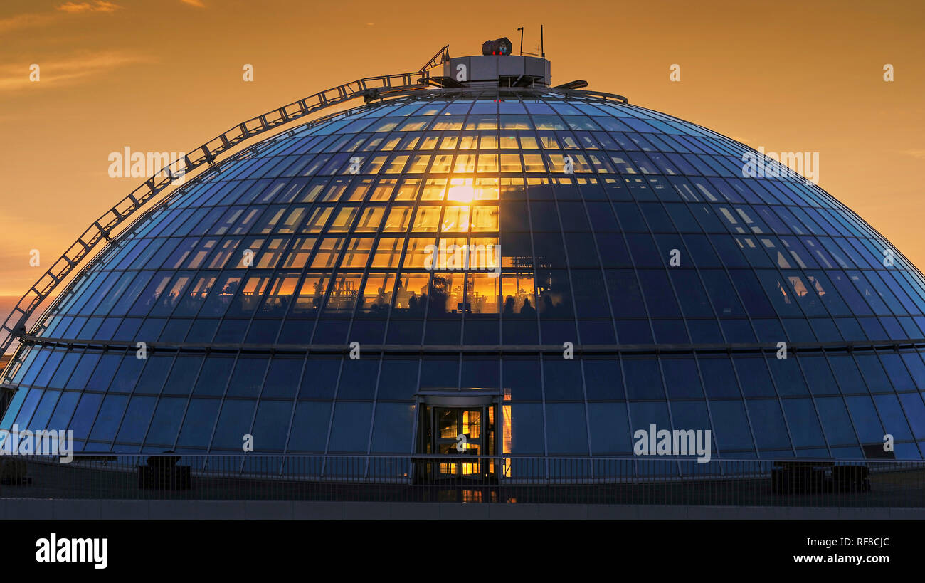 Perlan Museum (The Pearl) Reykjavik, Iceland. Perlan exhibits Icelandic ...
