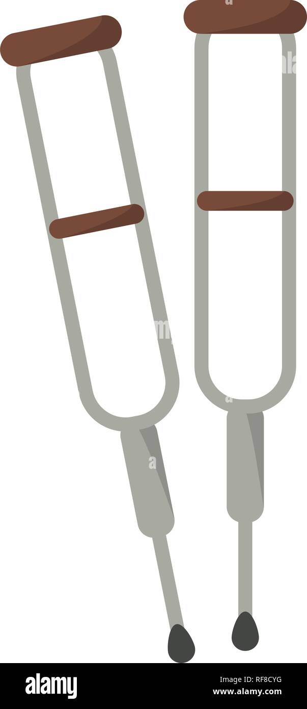 Crutches handicap symbol Stock Vector Image & Art - Alamy