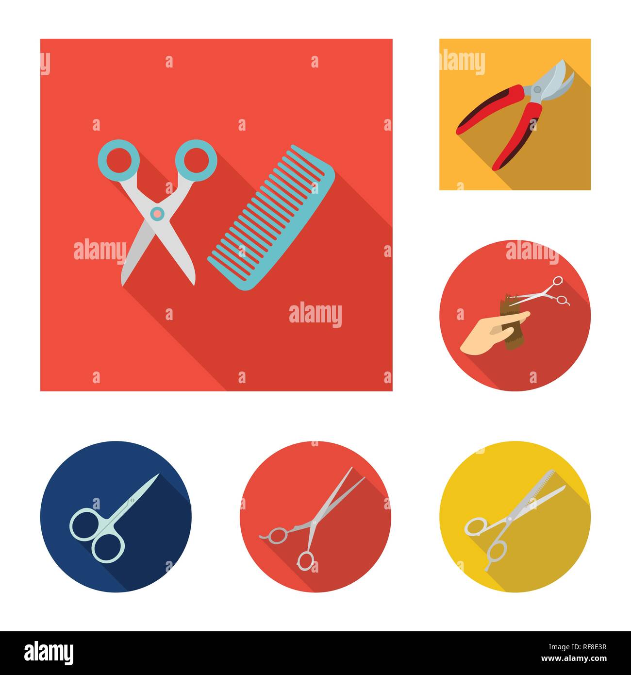 Vector illustration of scissor and craft sign. Collection of scissor and open stock vector ...