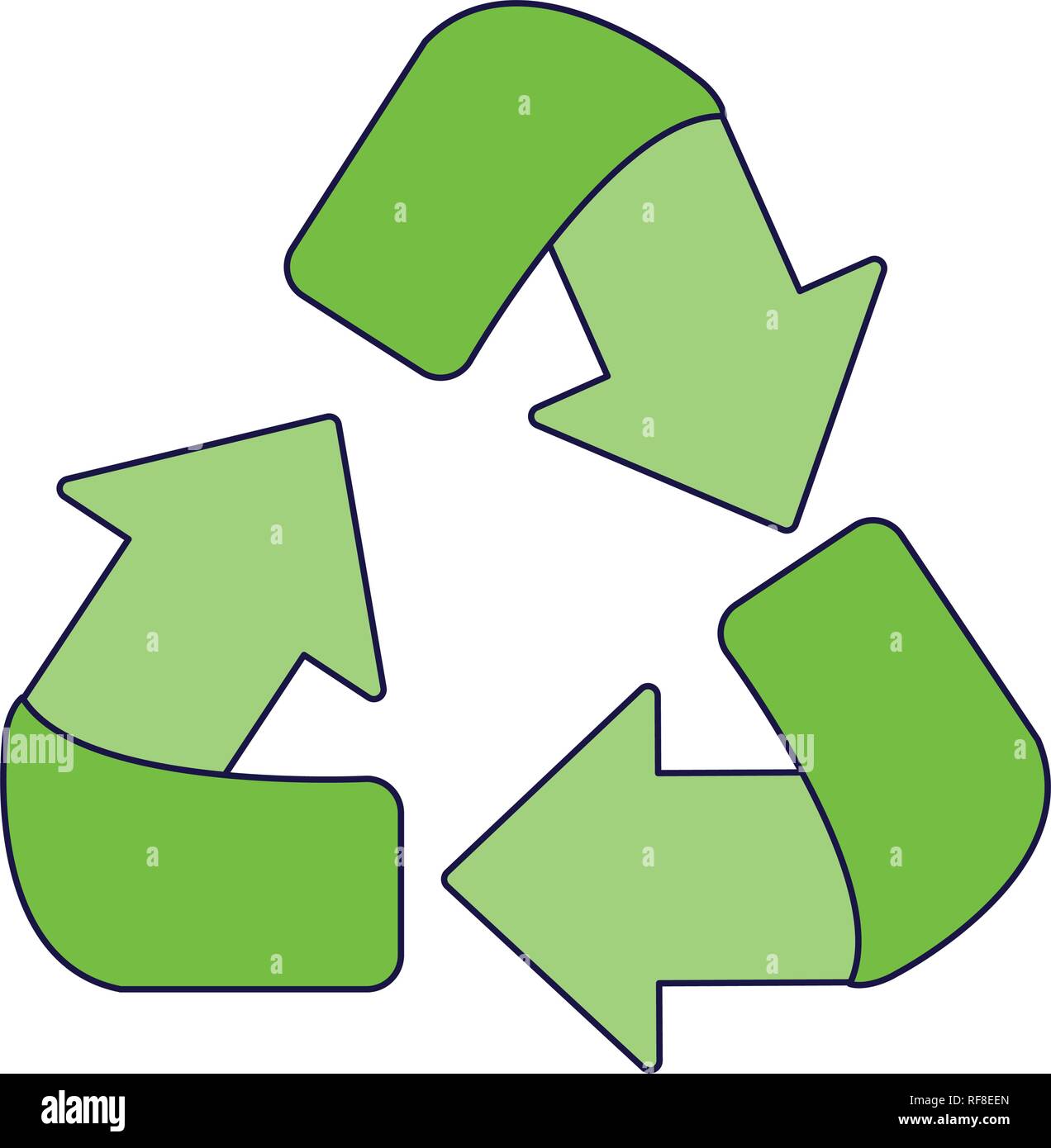 Recycle arrows symbol Stock Vector Image & Art - Alamy