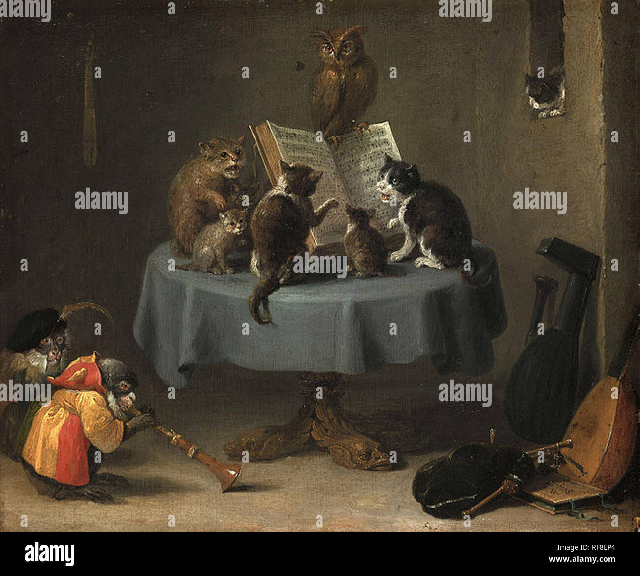 Monkey art painting Stock Photo - Alamy