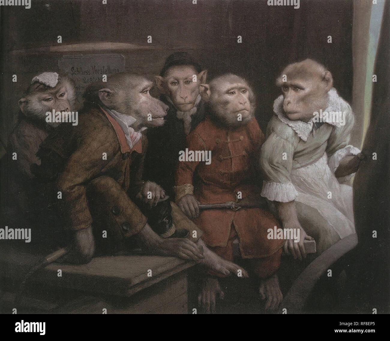 Monkey art painting Stock Photo - Alamy