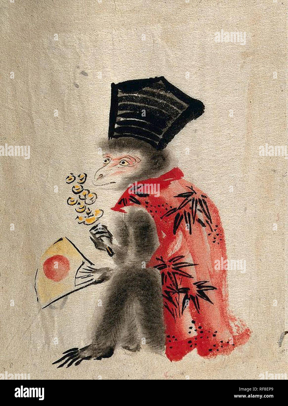 Monkey art painting Stock Photo - Alamy