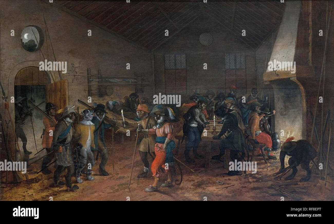 Monkey art painting Stock Photo - Alamy