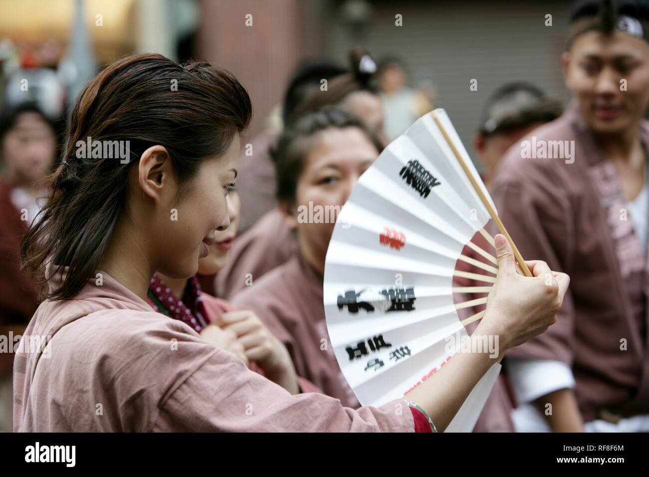 Japan, Tokyo: Shrine festival, called Matsuri. The Shinto shrines are ...