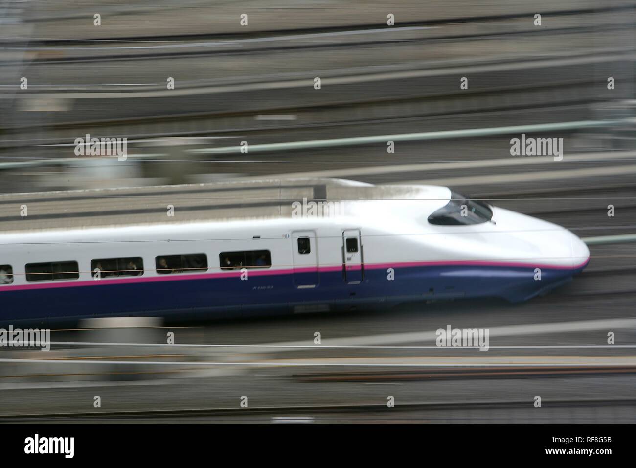 Shinkansen high-speed train, Tokyo, Japan, Asia Stock Photo - Alamy