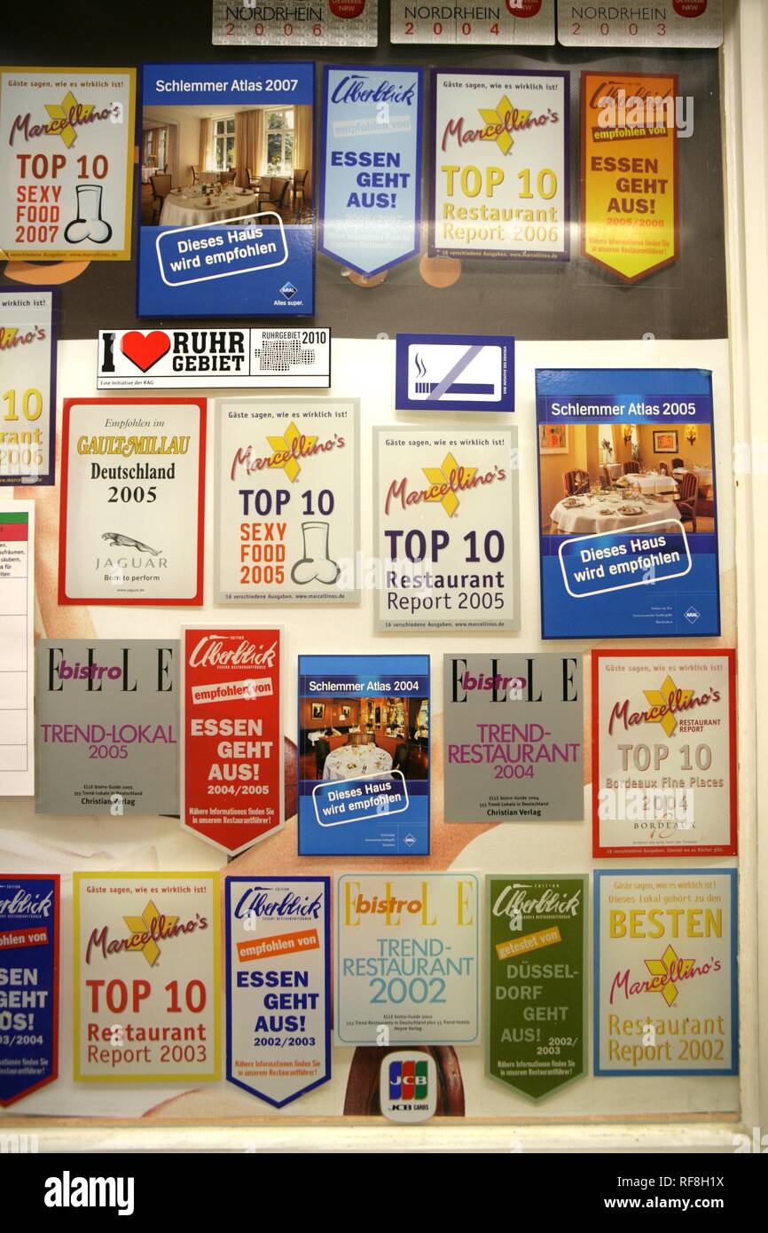 Restaurant guide stickers hi-res stock photography and images - Alamy