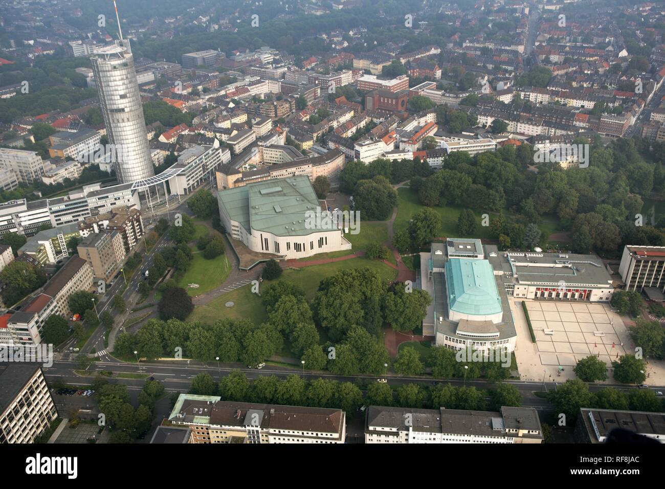 Aalto Theatre, Philharmonie Essen opera house and with headquarters of ...