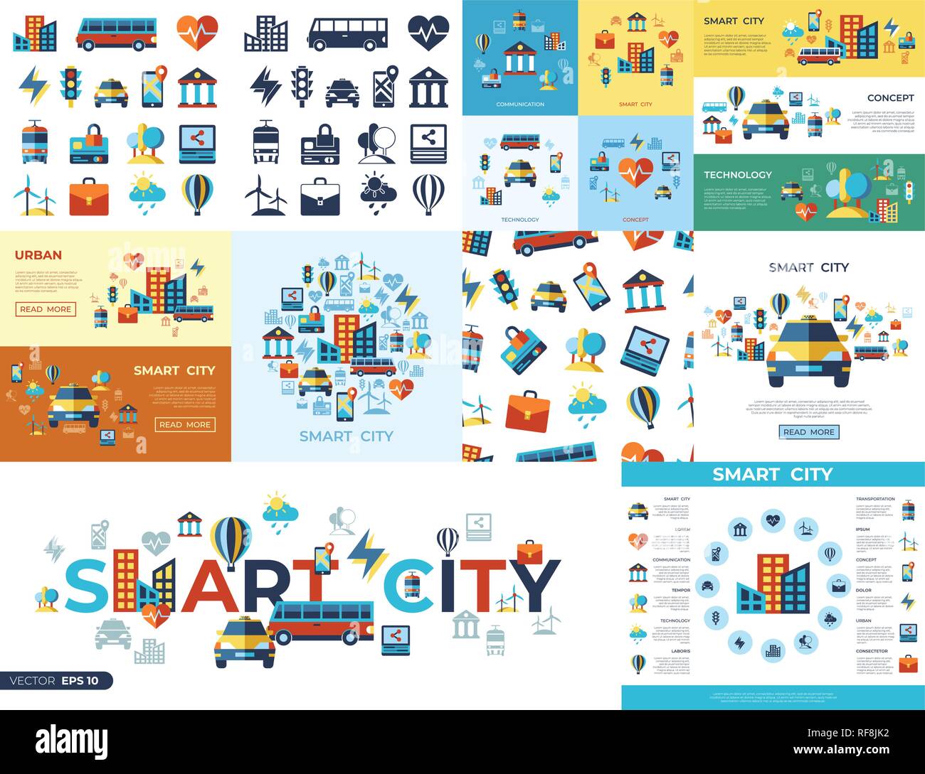 Art future cities Stock Vector Images - Alamy