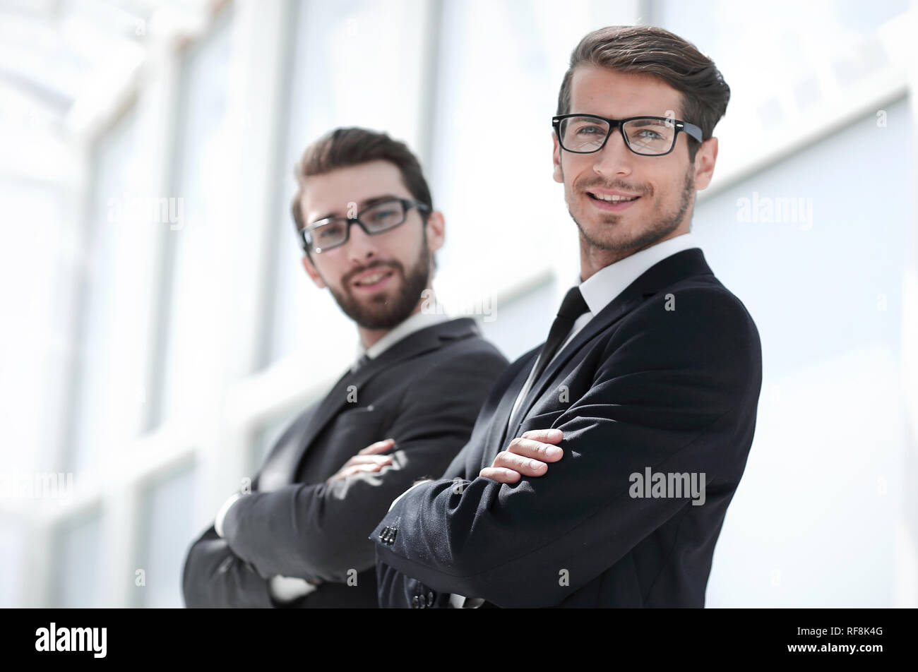 business partners standing together Stock Photo - Alamy