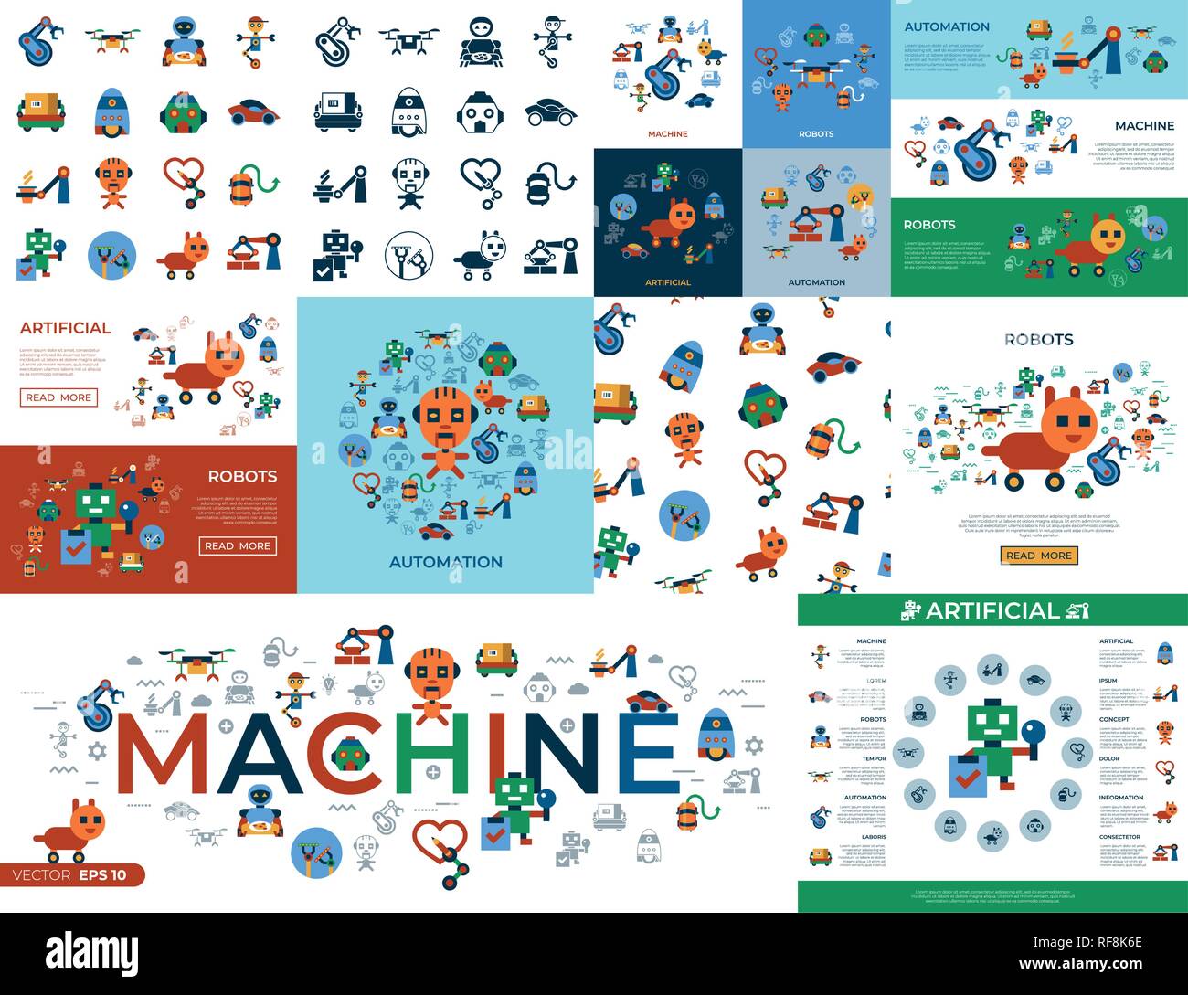 Digital vector machine automation and artificial intelligence robots ...