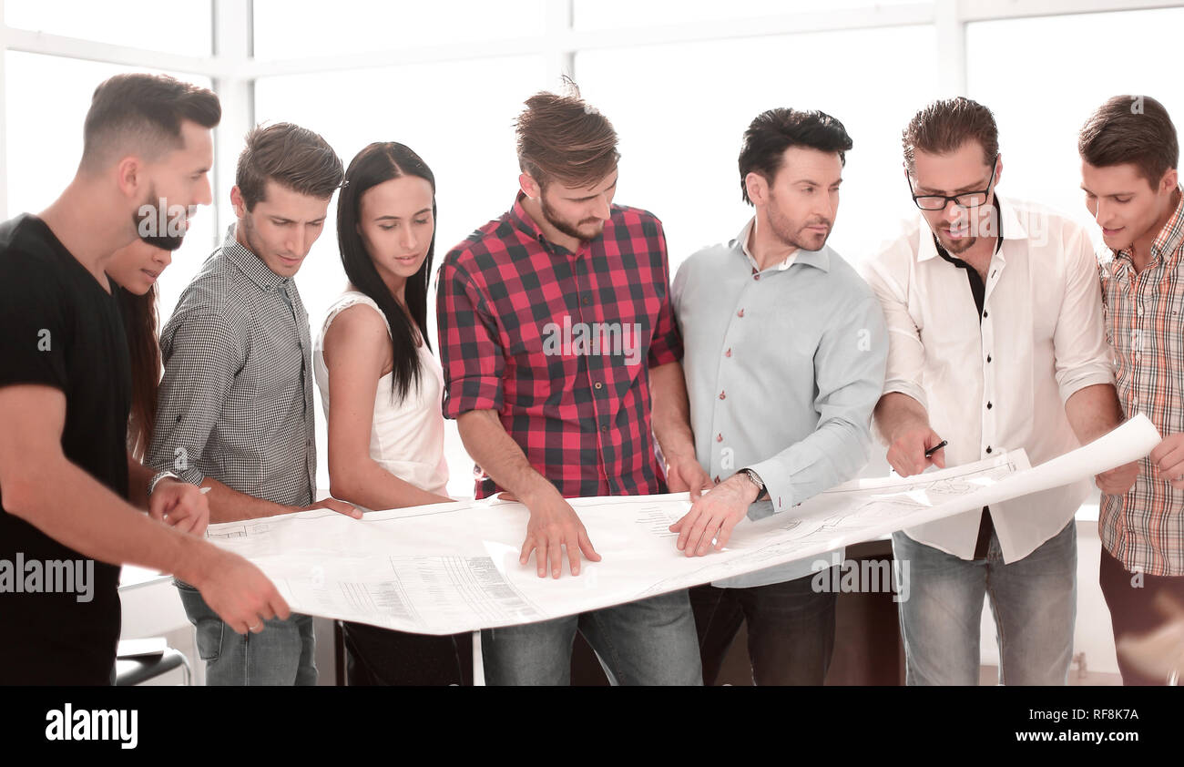 customers are discussing with designers the new project Stock Photo - Alamy