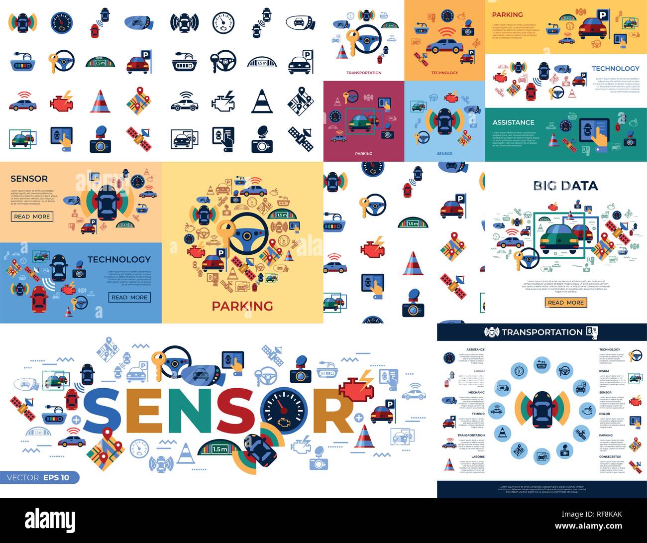 Driverless car parking icon hi-res stock photography and images - Alamy