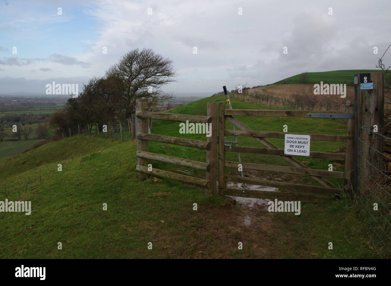 The Macmillan Way. Long-distance trail. Somerset. England. UK Stock ...