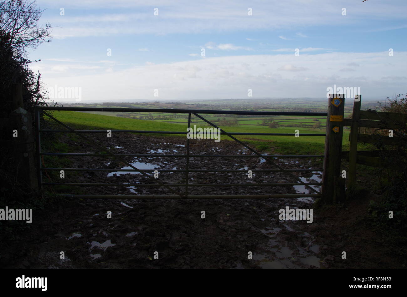 The Macmillan Way. Long-distance trail. Somerset. England. UK Stock ...