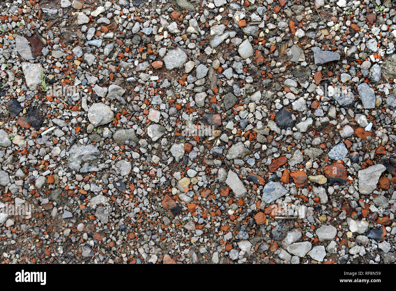 Background with fragments of brick and concrete Stock Photo - Alamy
