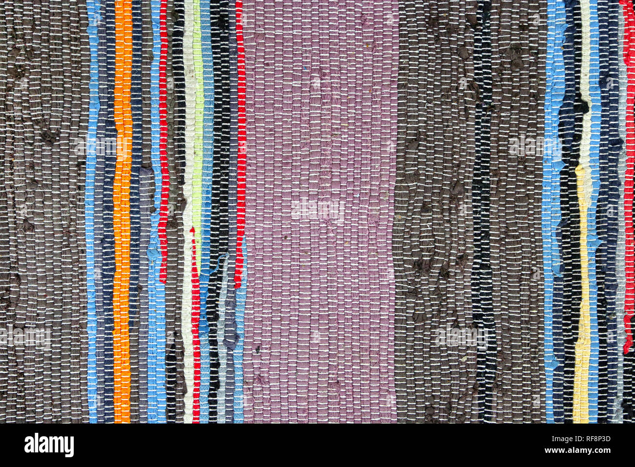 Detail of colorful doormat use for background Stock Photo - Alamy