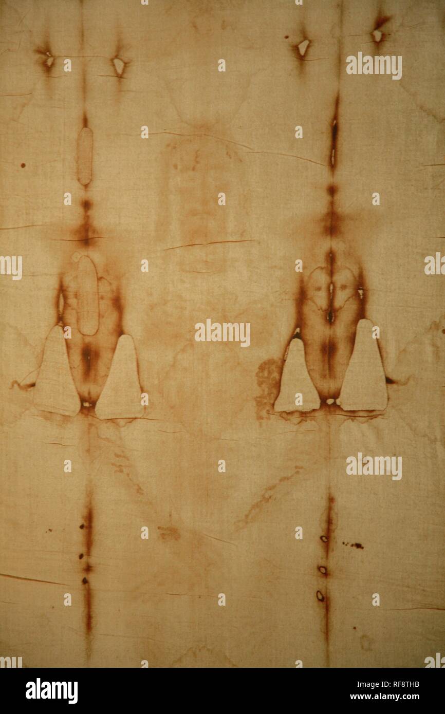 The Shroud of Turin in the Cappella della Sacra Sindone, Turin ...