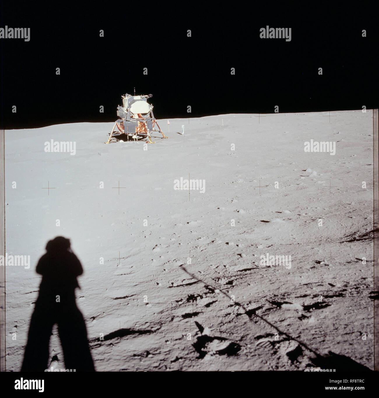 Vintage moon landing and space themed photo Stock Photo - Alamy