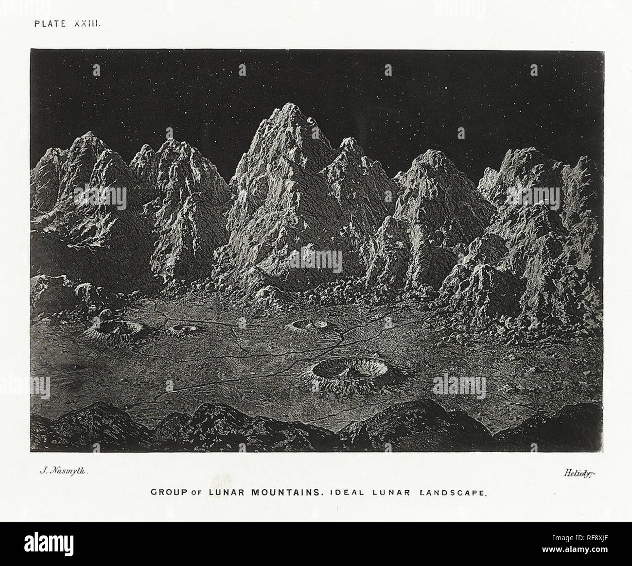 Vintage moon landing and space themed photo Stock Photo - Alamy