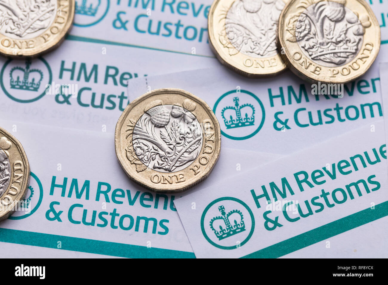 LONDON, UK - January 24th 2019: HMRC, Her Majesty's Revenue and Customs ...