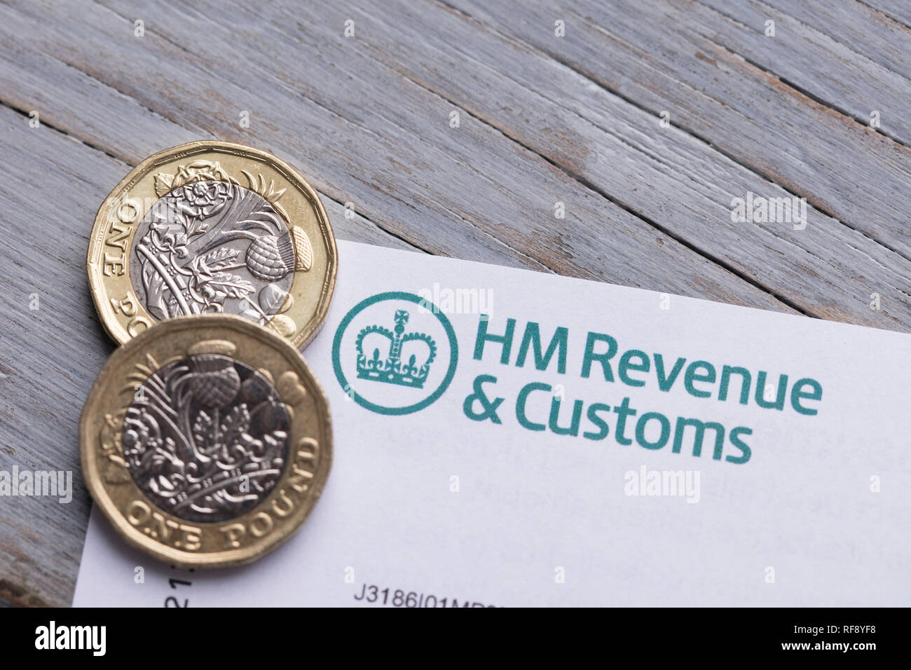 LONDON, UK - January 24th 2019: HMRC, Her Majesty's Revenue and Customs ...