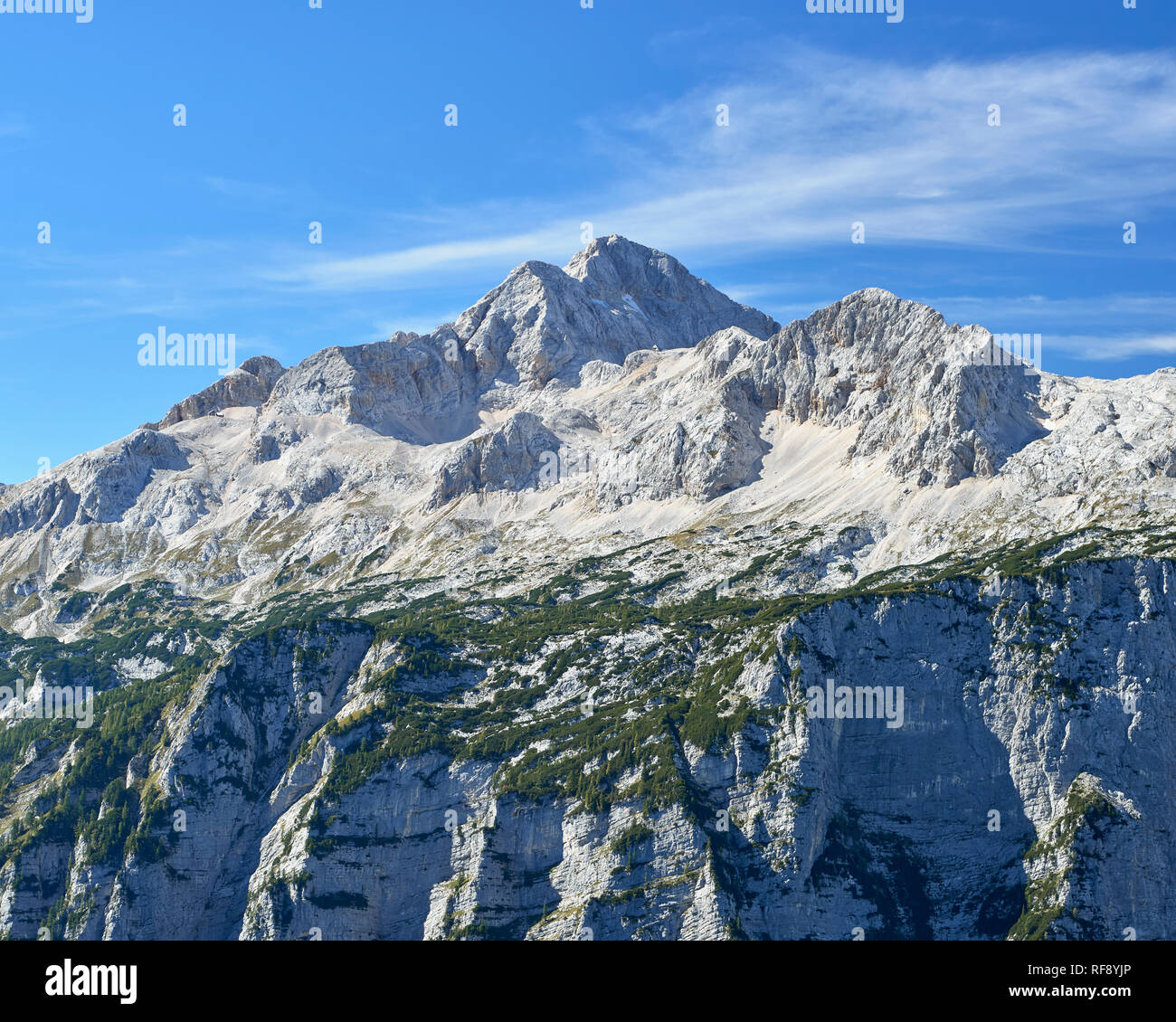 Triglav, the highest mountain in the Triglav National Park, the Julian ...